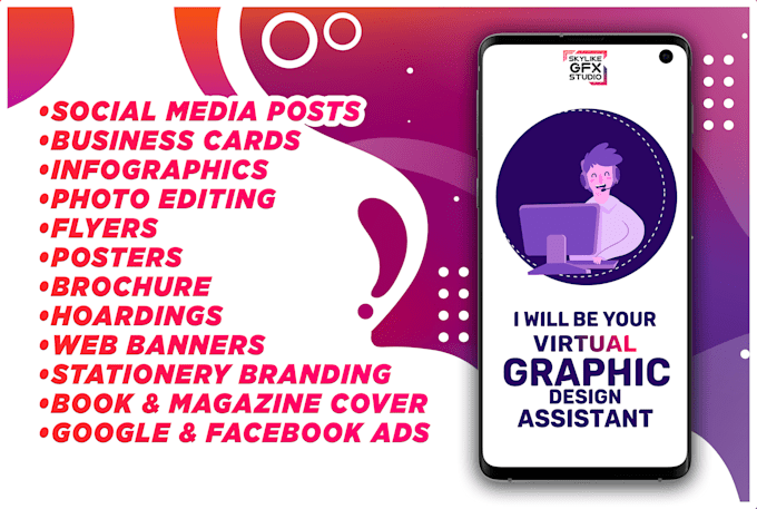 Be your personal graphic design assistant, graphic designer as virtual ...
