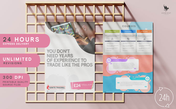 Design unique modern flyer, poster, creative design work by Ambient ...