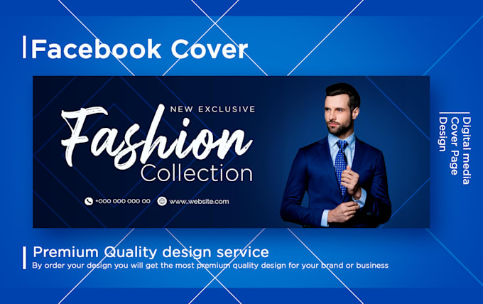 Design a professional facebook cover photo banner and profile icon by ...