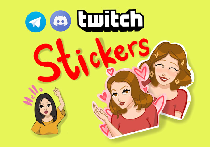 Personal stickers for telegram twitch discard by Sofyhunder | Fiverr