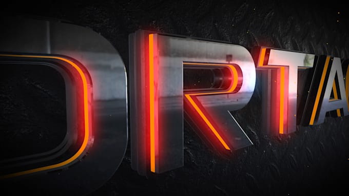 Create 3d shiny glowing metalic logo animation by Ortacdesign | Fiverr