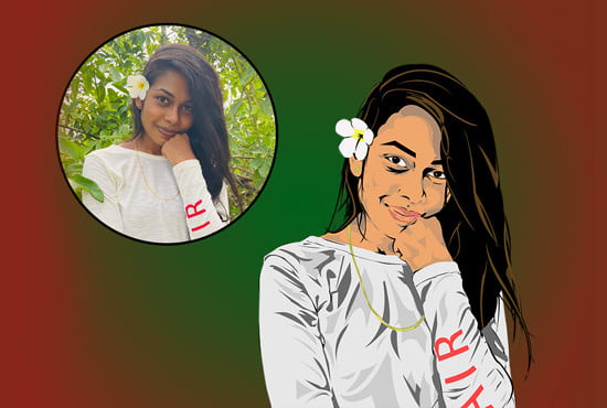 Design your own face cartoon logo by Sana206 | Fiverr