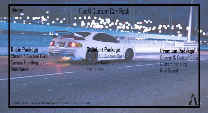Customize handlings for all fivem cars by Sharau | Fiverr
