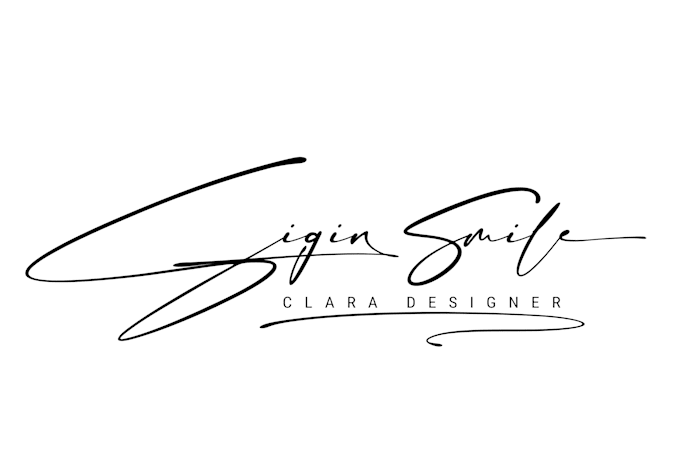 Design luxury feminine signature logo branding kit by Claradesign | Fiverr
