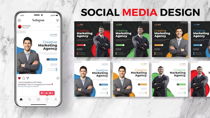 Design professional instagram post templates by Asad880 | Fiverr