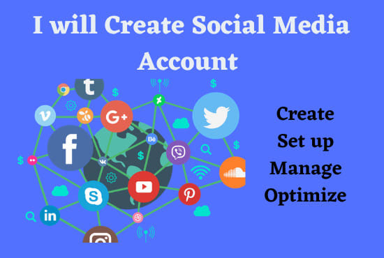 Create, set up and optimize social media account by Somasaju | Fiverr Create, set up and optimize social media account by Somasaju | Fiverr