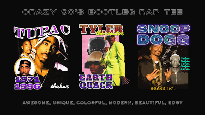 Turn your photos into an awesome bootleg tshirt by Othmangraphics | Fiverr