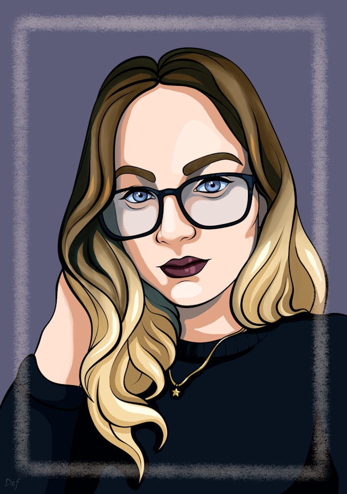 Draw a portrait in simple comic style by Defensoris | Fiverr