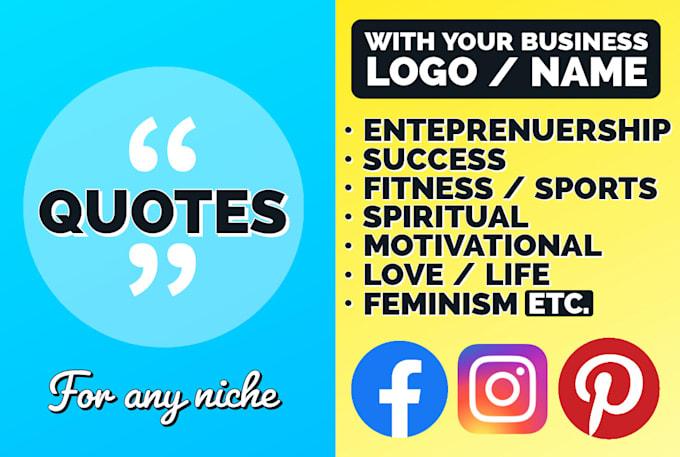 Design custom image quotes for facebook instagram by Nirojay | Fiverr