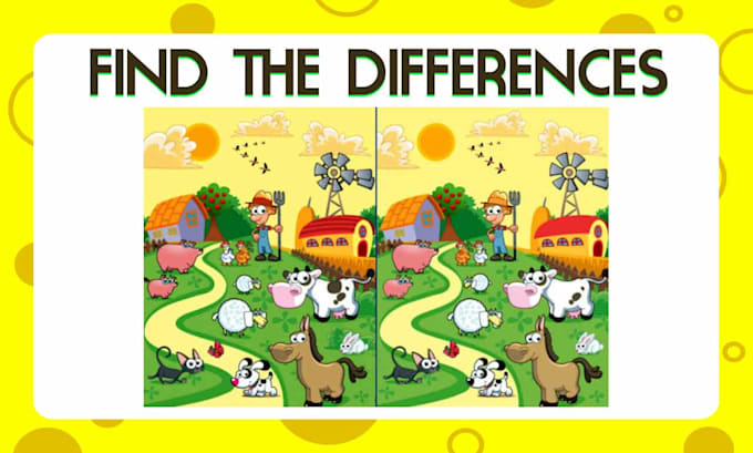 Créer vous trouvez les différences imprimables pour les enfants