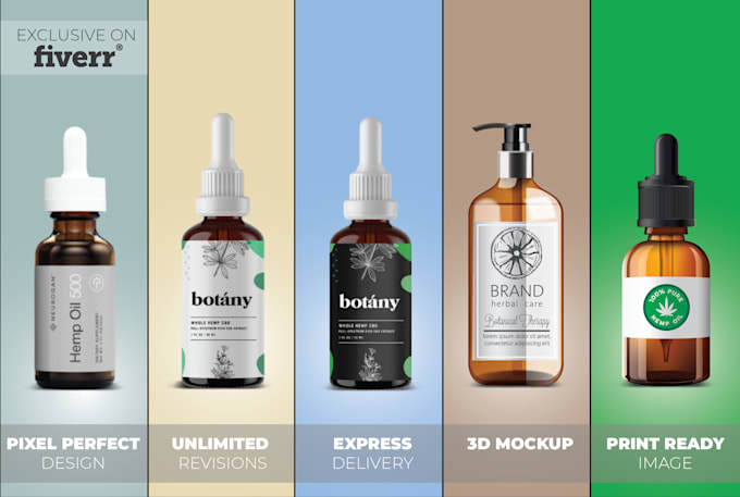 Design awesome product label, packaging with the mockup by ...