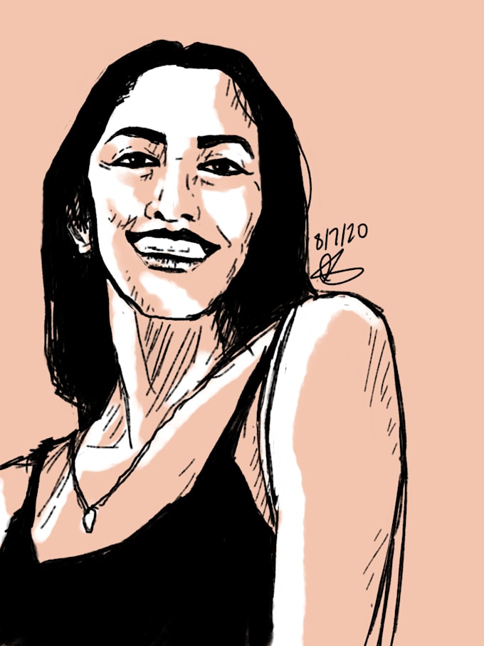 Draw any portrait digitally by Kkokori | Fiverr