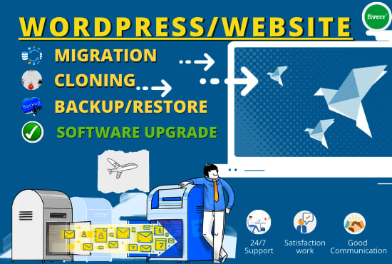 Wordpress website migration, backup, restore or clone by Wp_aburaihan | Fiverr