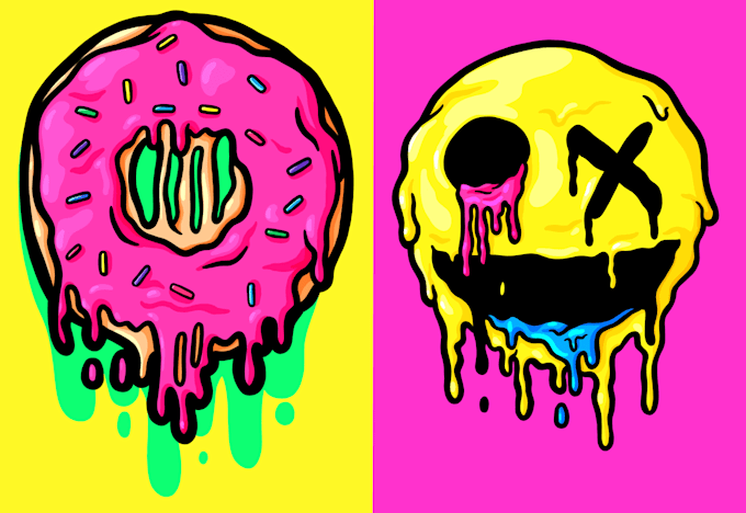 Illustrate anything you want in my trippy dripping style by Raarpng ...