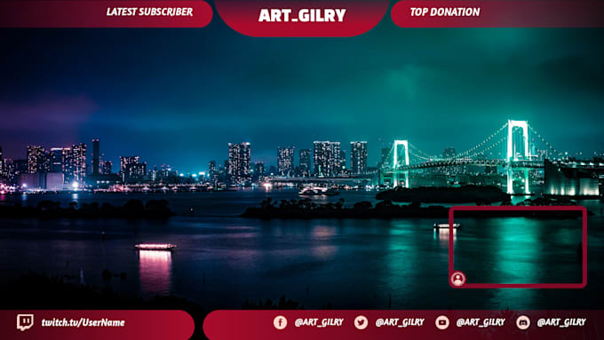Create custom twitch panels, alerts sub badges facecam icons by Art ...
