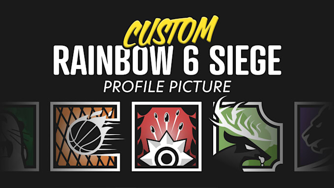Create a custom r6 siege profile picture by Zacharysawyer | Fiverr