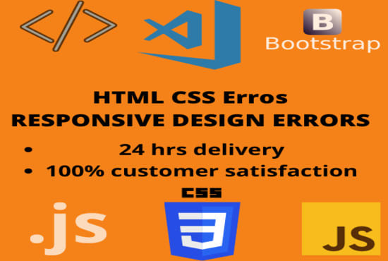 Fix javascript, html and css erros by Vcode4utech | Fiverr