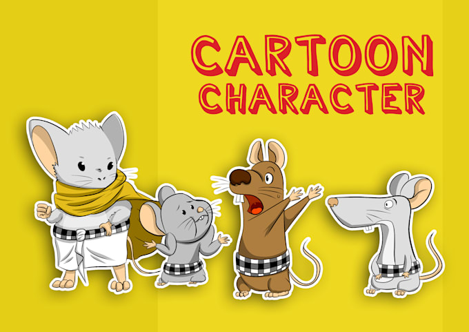 Draw custom cartoon character with my style by Kresstudio | Fiverr