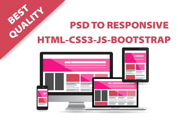 Convert psd to html, css by The_girlartist | Fiverr