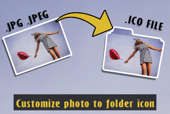 Design and customize your photo to folder icon by Snapcreation | Fiverr