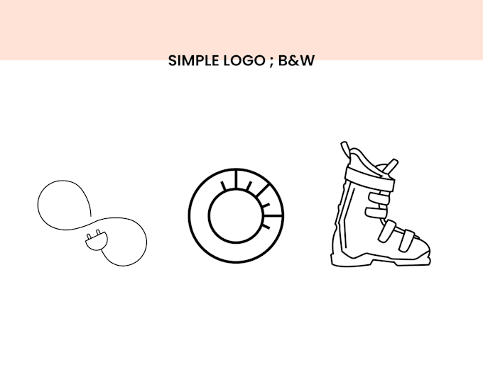 Create a simple linework logo by Ghrobbins | Fiverr