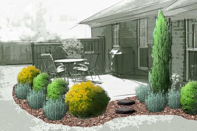 Design a 2d landscape for your house by Cometzeus | Fiverr