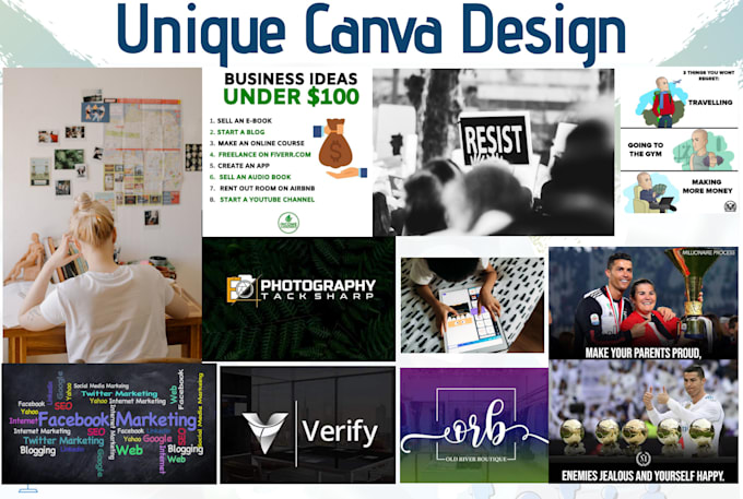 Create professional unique design using canva by Yfahmed | Fiverr