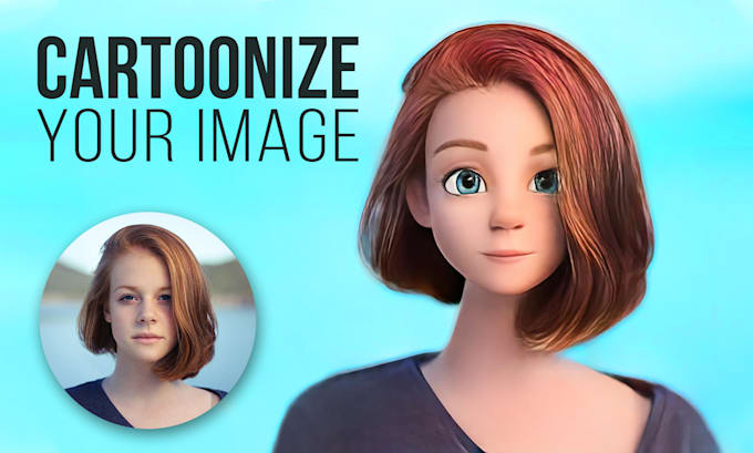 Cartoonize portrait photo in cartoon effect by Abdulmalikzaki5 | Fiverr