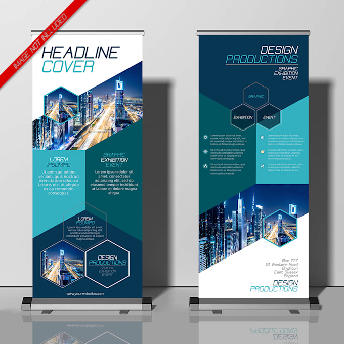 Design roll up bunting for your startup, business or corporate by Nasir ...