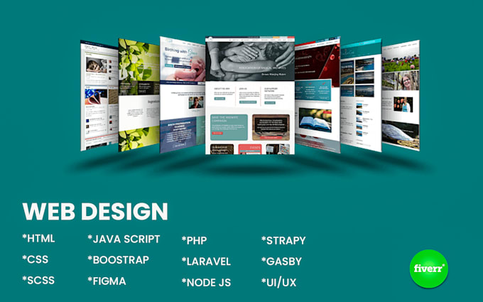 Create professional website using html,css and javascript by Olivegeeks | Fiverr