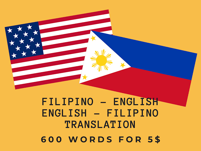 Translate english to filipino, filipino to english by Ystinelee | Fiverr