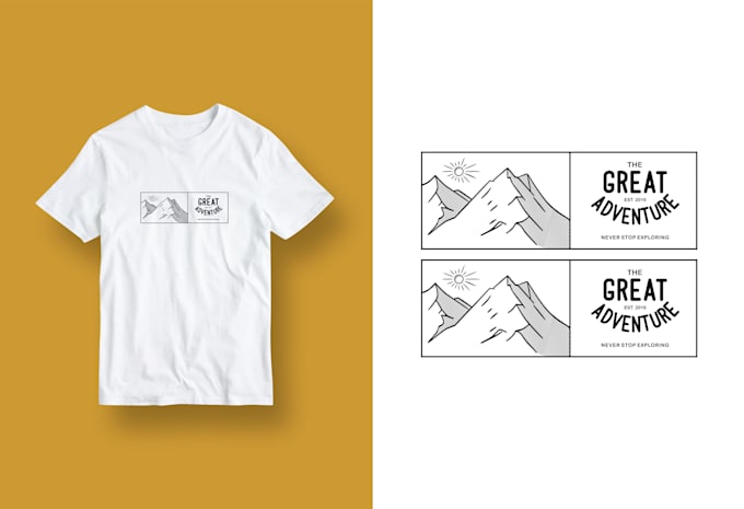 Create a minimalist t shirt design for your brand by Hazzart10 | Fiverr