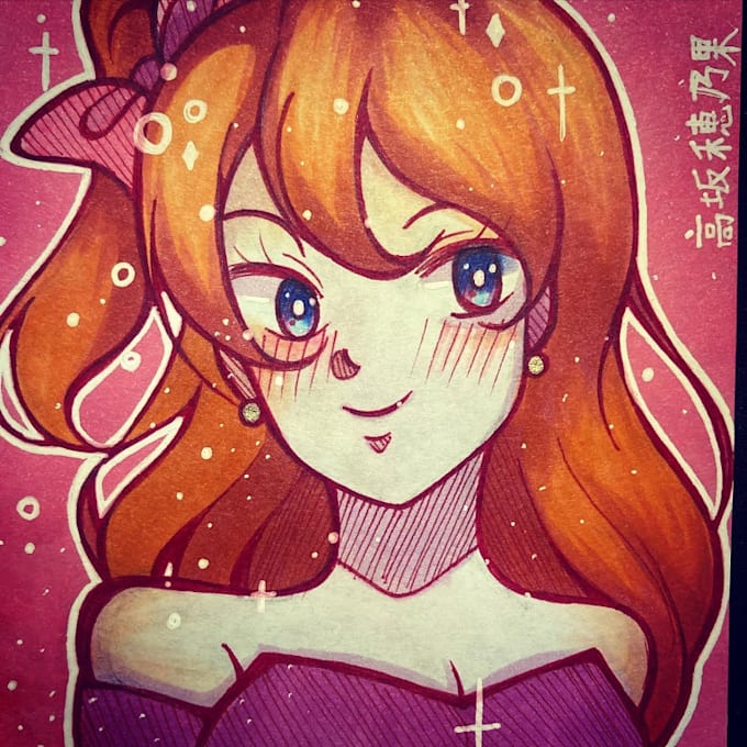 Draw any character traditionally by Elitelu | Fiverr