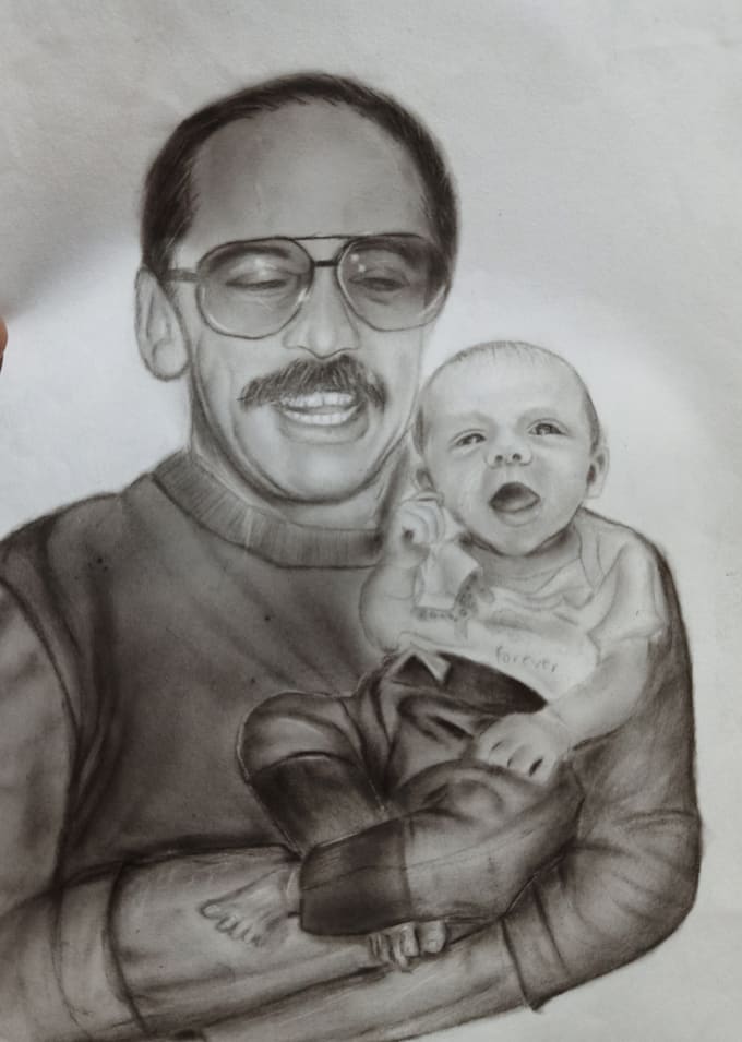 Draw you a realistic portrait drawing by Jereign | Fiverr