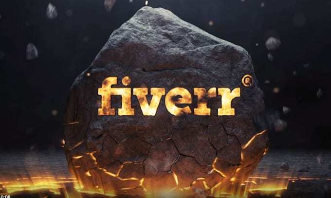 Do smashing stone logo animation by Hightechtn | Fiverr