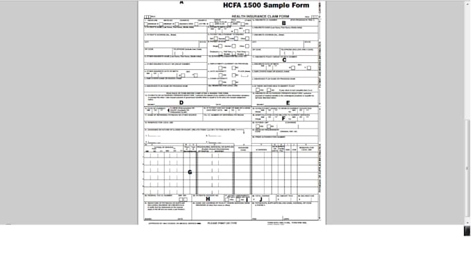 Enter data in hcfa forms by Datapool | Fiverr