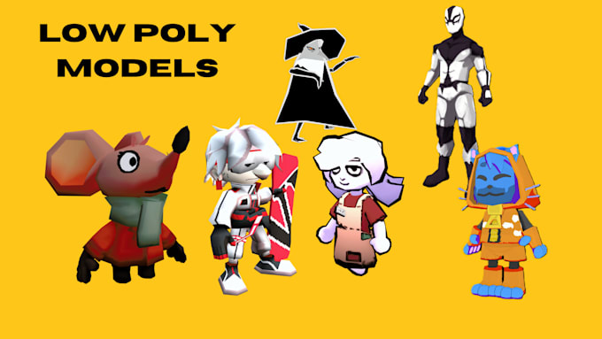 Make low poly ps1 or n64 style characters by Nanana_na_nashi | Fiverr