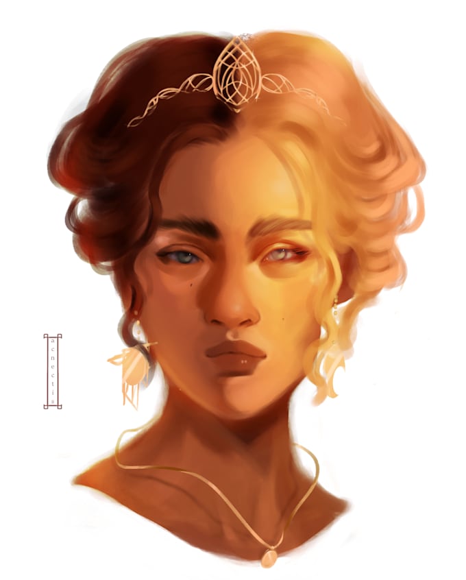 Draw stylized fantasy portraits by Acnectis | Fiverr