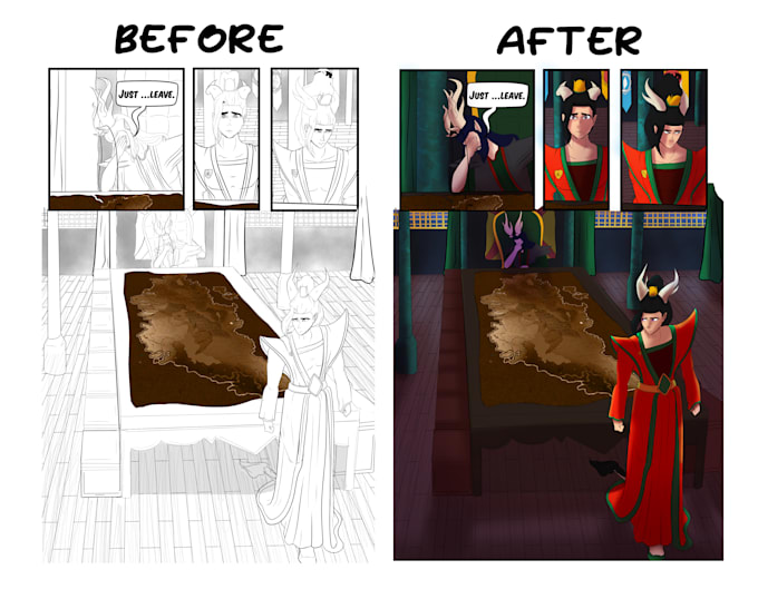 Be your webtoon and comic colorist by Nathanielpettey | Fiverr