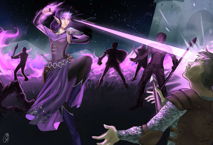 Draw your dnd, fantasy or roleplay character by Sol_oo | Fiverr