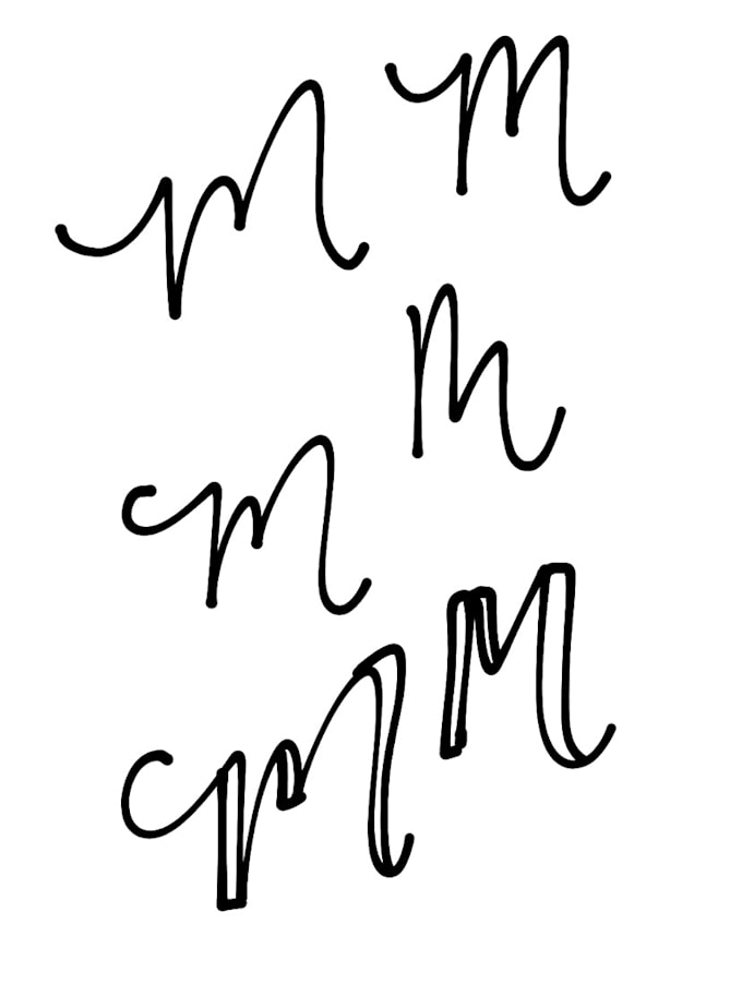 Create an aesthetic calligraphy lettering tattoo design by Mollysandlin ...