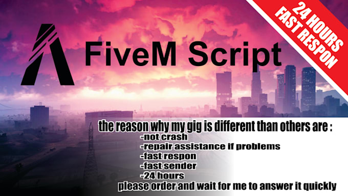 Script fivem resource for gta v by Andisakti | Fiverr