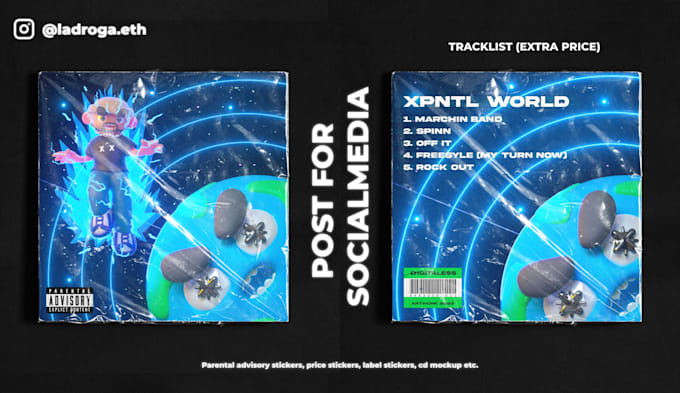 Design 3d cover album artwork or animated 3d video mixtape by Pvblxv ...