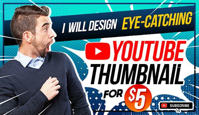 Design eye catching youtube thumbnail by Markyeslaban | Fiverr