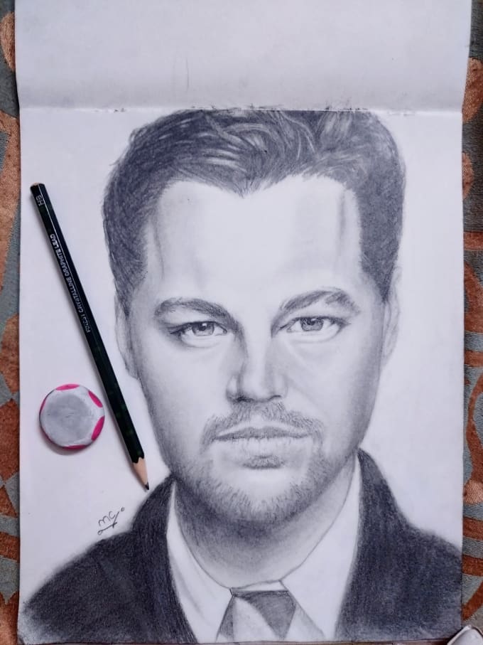 Sketch hand drawn potraits by Mananchat | Fiverr