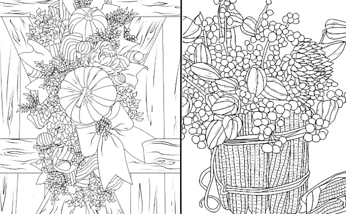 coloring book detailed