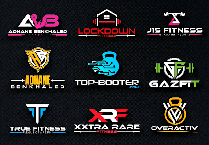 Designs awesome gym,athlete,initial and fitness logo by Hu_brands | Fiverr