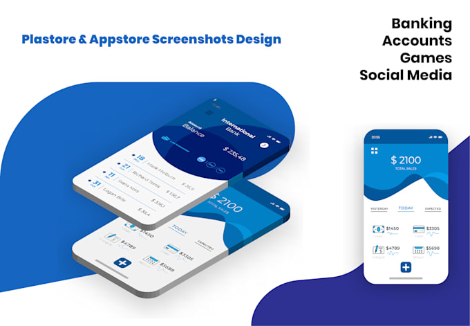 Design creative play store screenshots for your apps by Usamazahid4 ...
