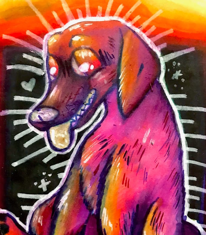 Make a detailed color pencil drawing by Fluffyfoxartist | Fiverr