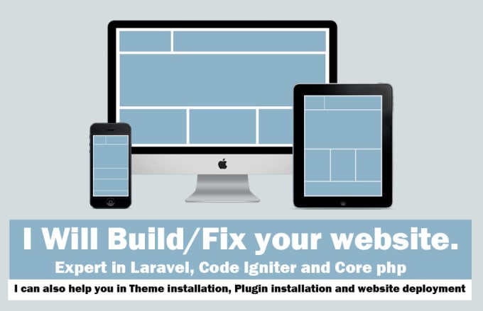Fix and customize website in core php laravel and ci by Mitzala | Fiverr